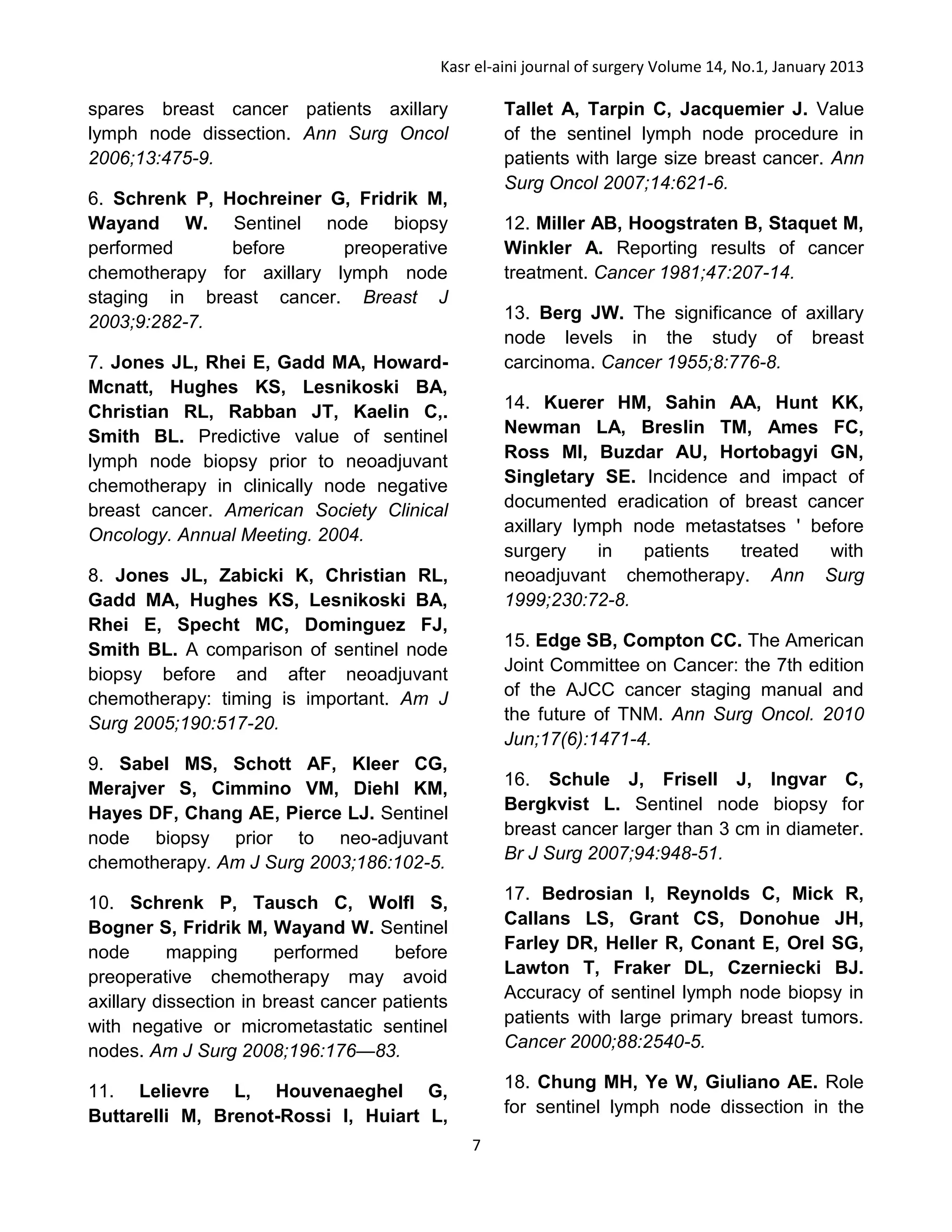 Sentinel lymph node biopsy before neoadjuvant chemotherapy for clinical ...