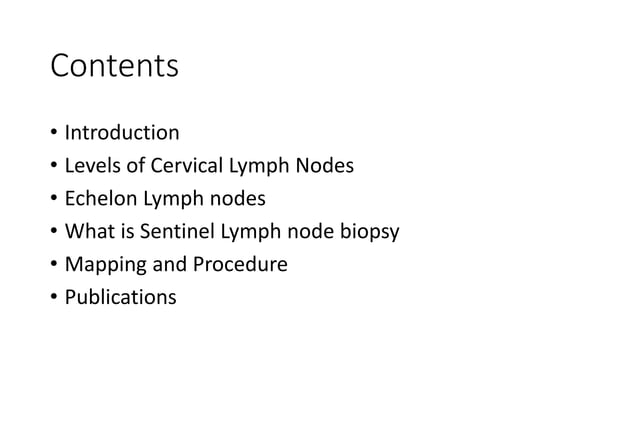 Sentinel Lymph Node Biopsy.pptx | Cancer | Diseases and Conditions