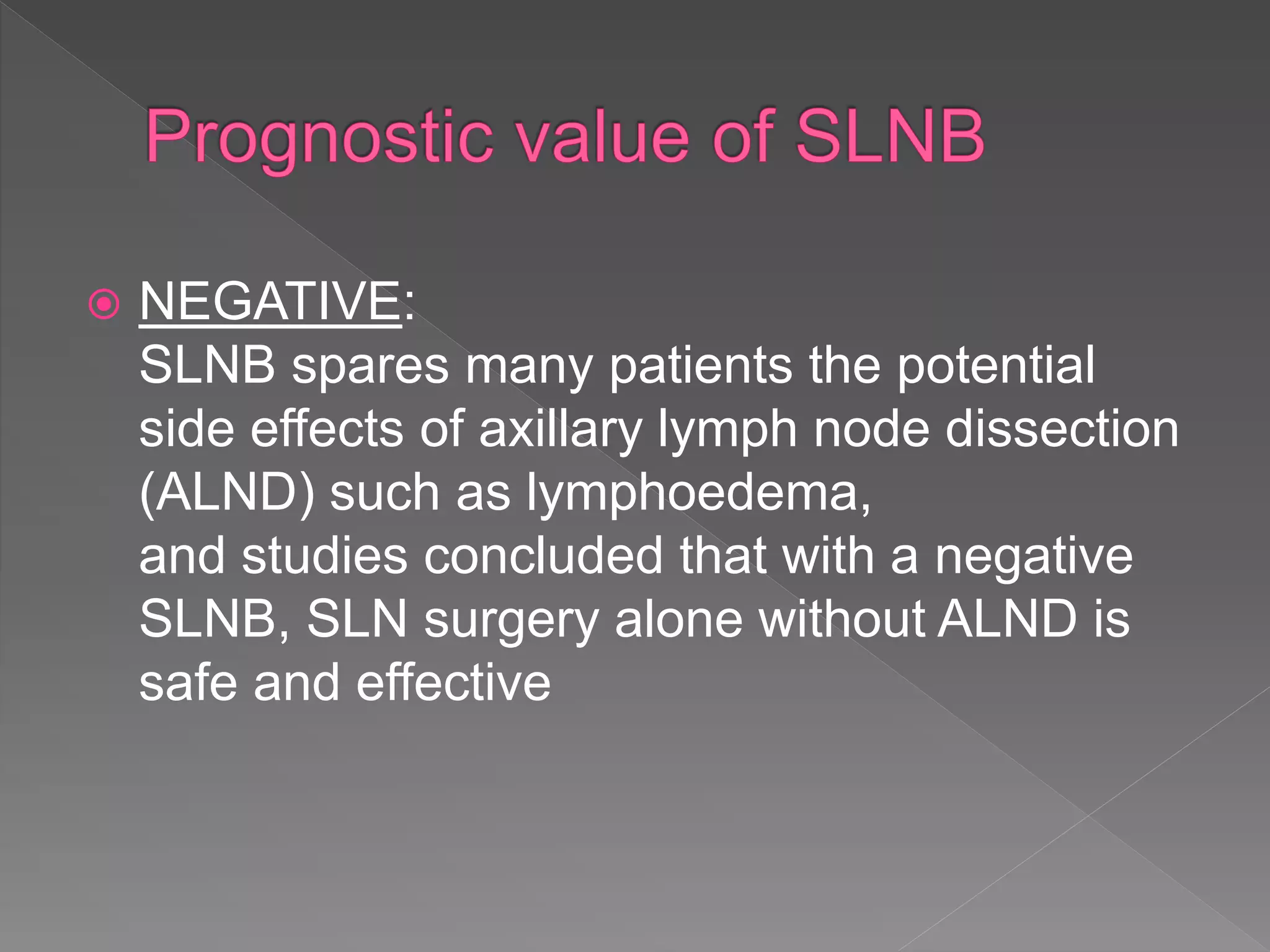 Sentinel lymph node biopsy (slnb) | PPTX