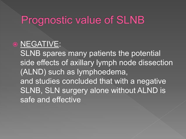 Sentinel lymph node biopsy (slnb) | PPTX