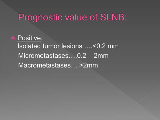 Sentinel lymph node biopsy (slnb) | PPTX