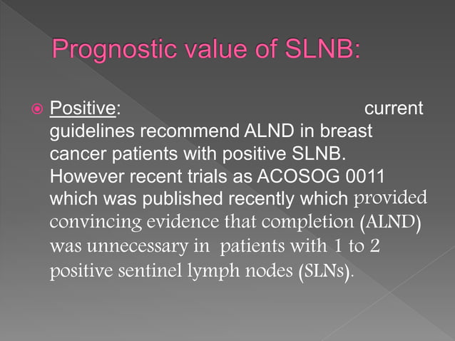 Sentinel lymph node biopsy (slnb) | PPTX