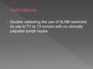 Sentinel lymph node biopsy (slnb) | PPTX
