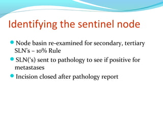 Sentinel lymph node concept in early breast cancer by prof. r. wasike | PPT