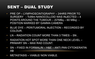 Sentinel node biopsy in oral cancer | PPTX