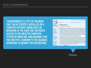 Ransomware is Here: Fundamentals Everyone Needs to Know | PPT