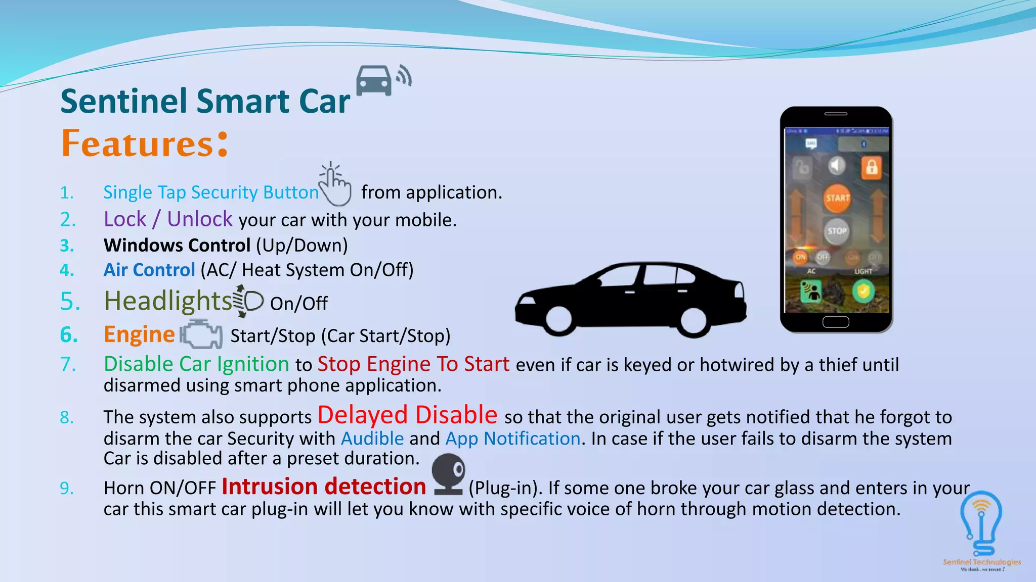 Sentinel Smart Car Devices | PPT