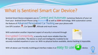Sentinel Smart Car Devices | PPT