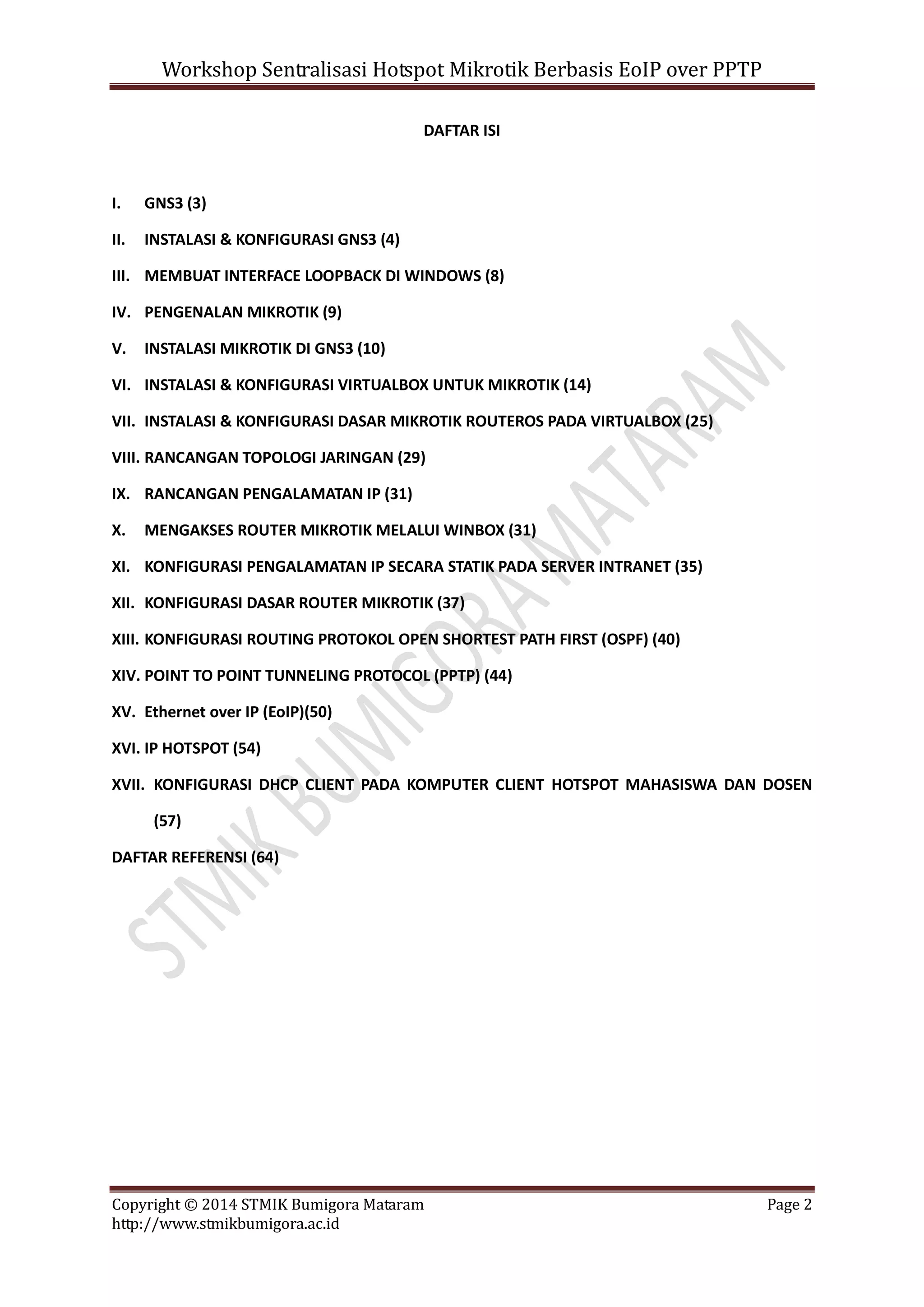 Sentralisasi Hotspot Mikrotik Berbasis EoIP over PPTP | PDF