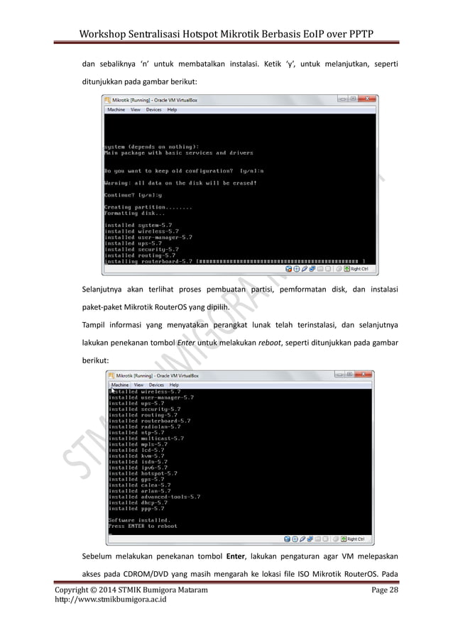 Sentralisasi Hotspot Mikrotik Berbasis EoIP over PPTP | PDF
