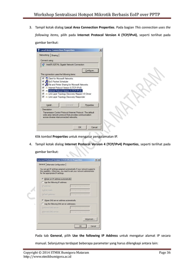 Sentralisasi Hotspot Mikrotik Berbasis EoIP over PPTP | PDF