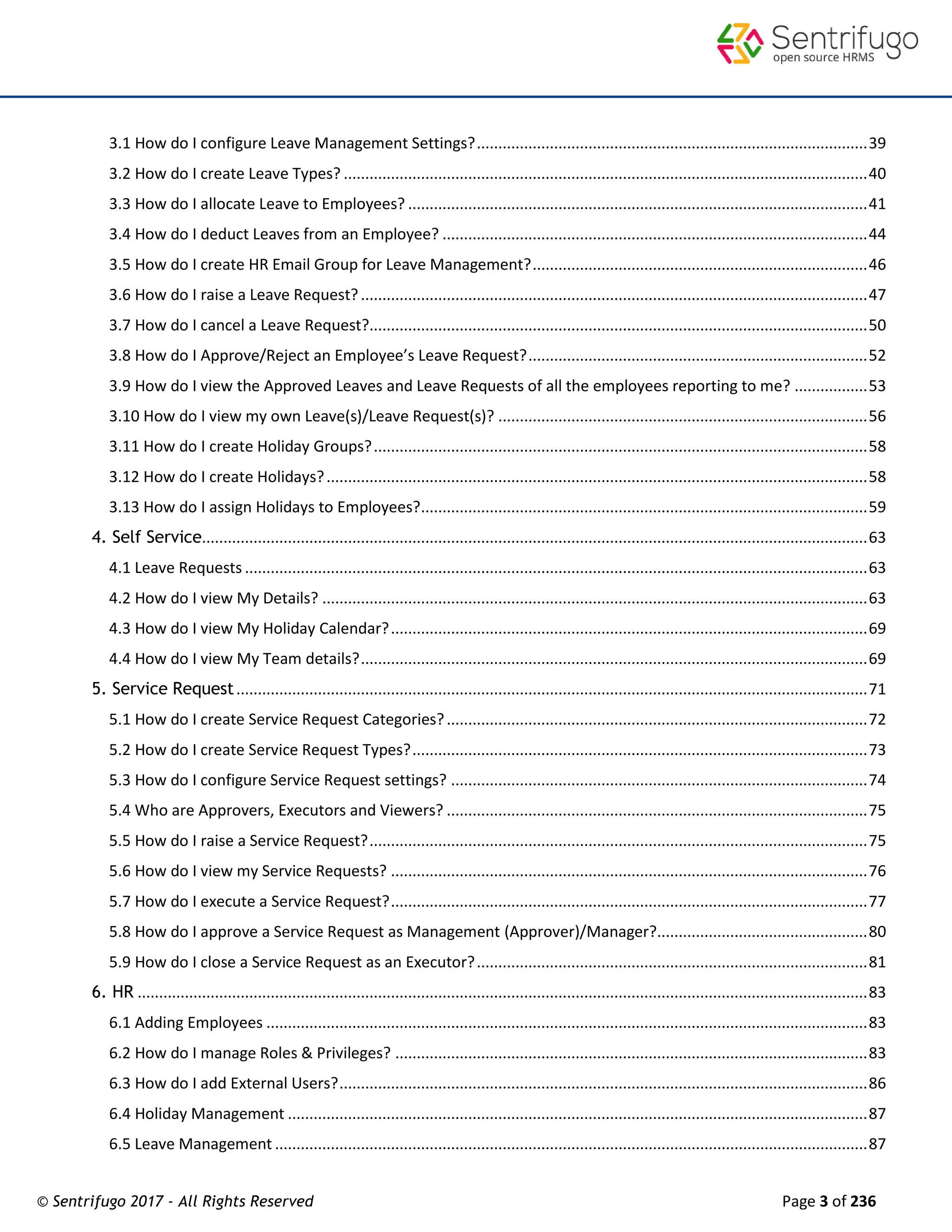 Sentrifugo 3.2 User Guide | PDF