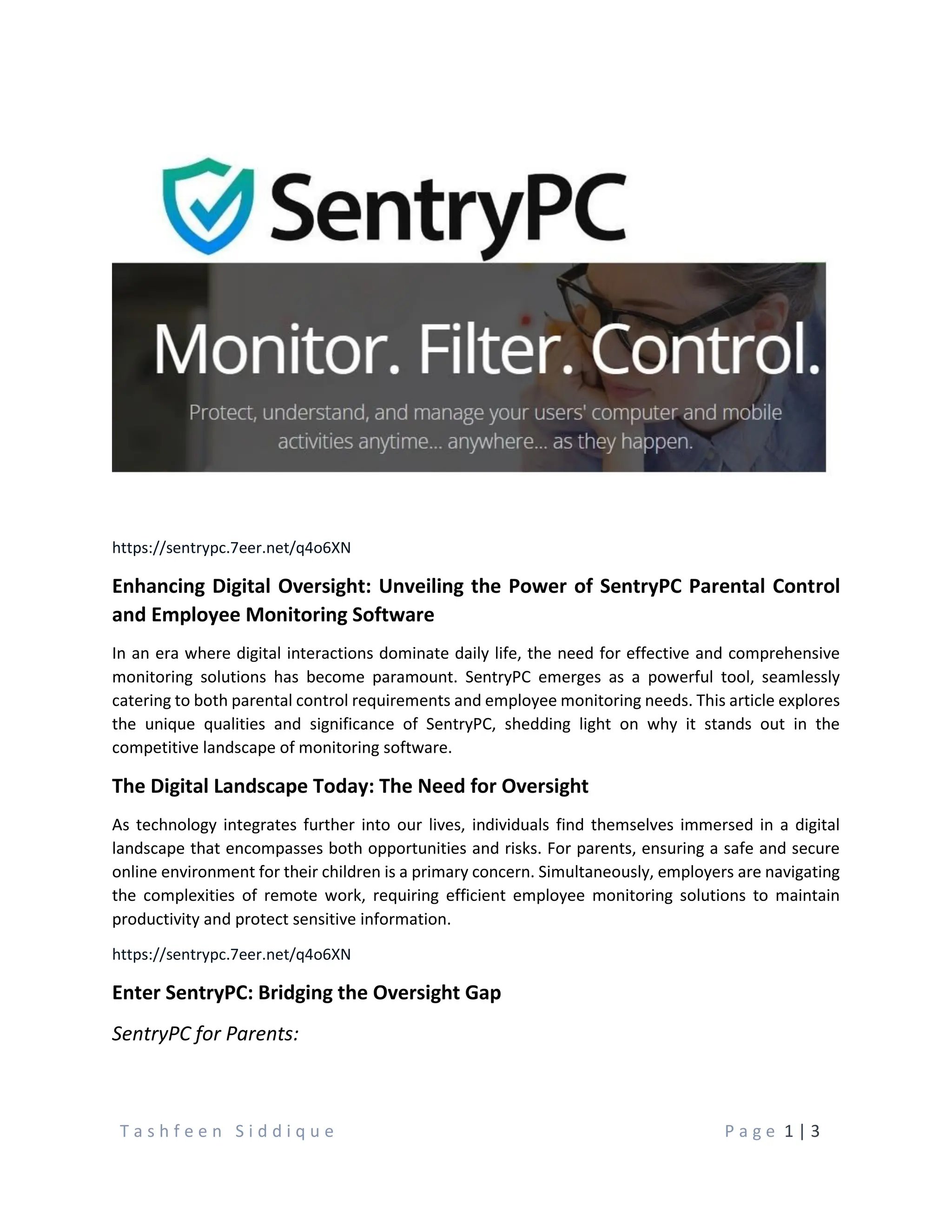 Sentry PC- Monitor,Filter,Control-Tashfeen.pdf