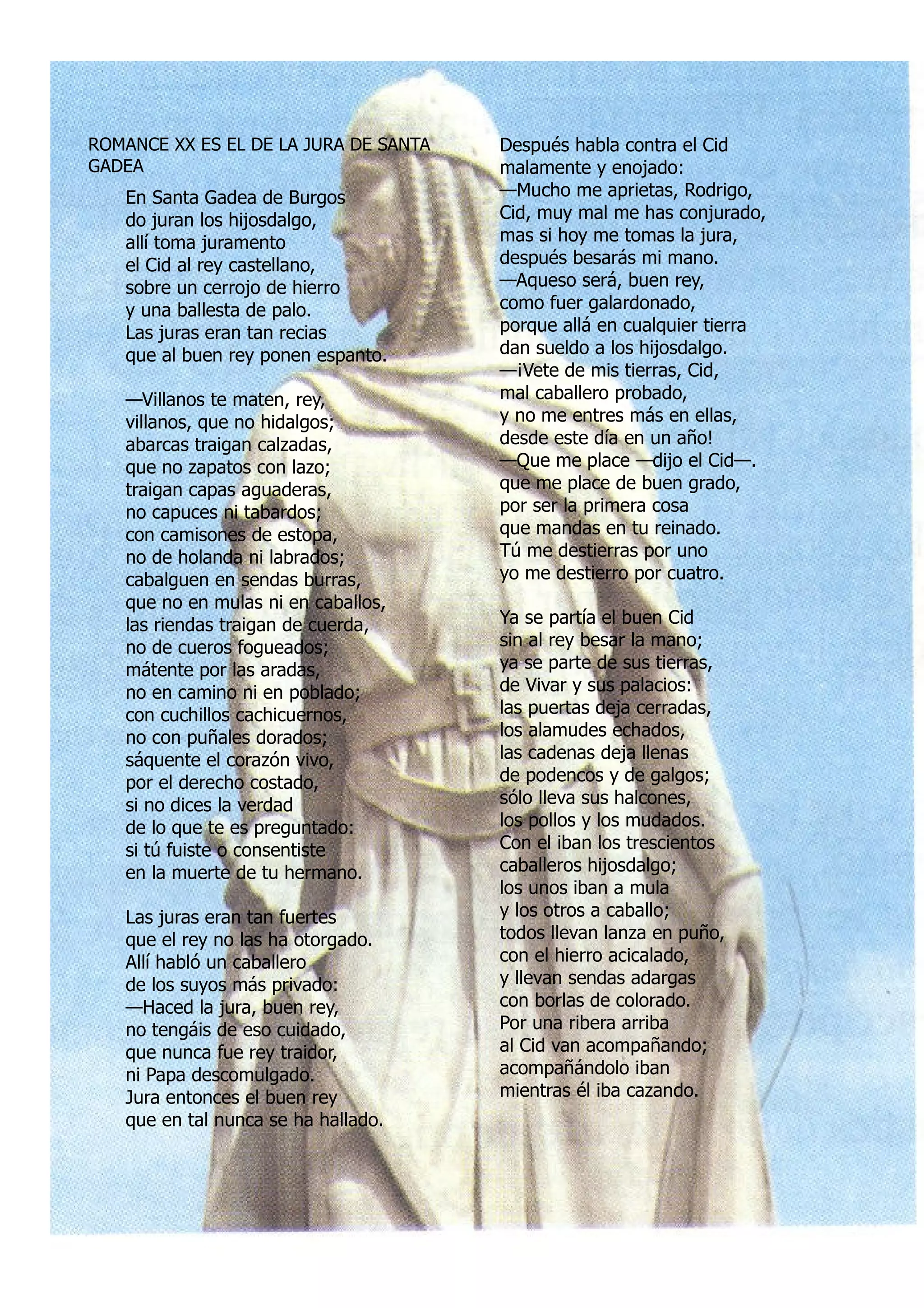 lanzarote y el Cid | ODT
