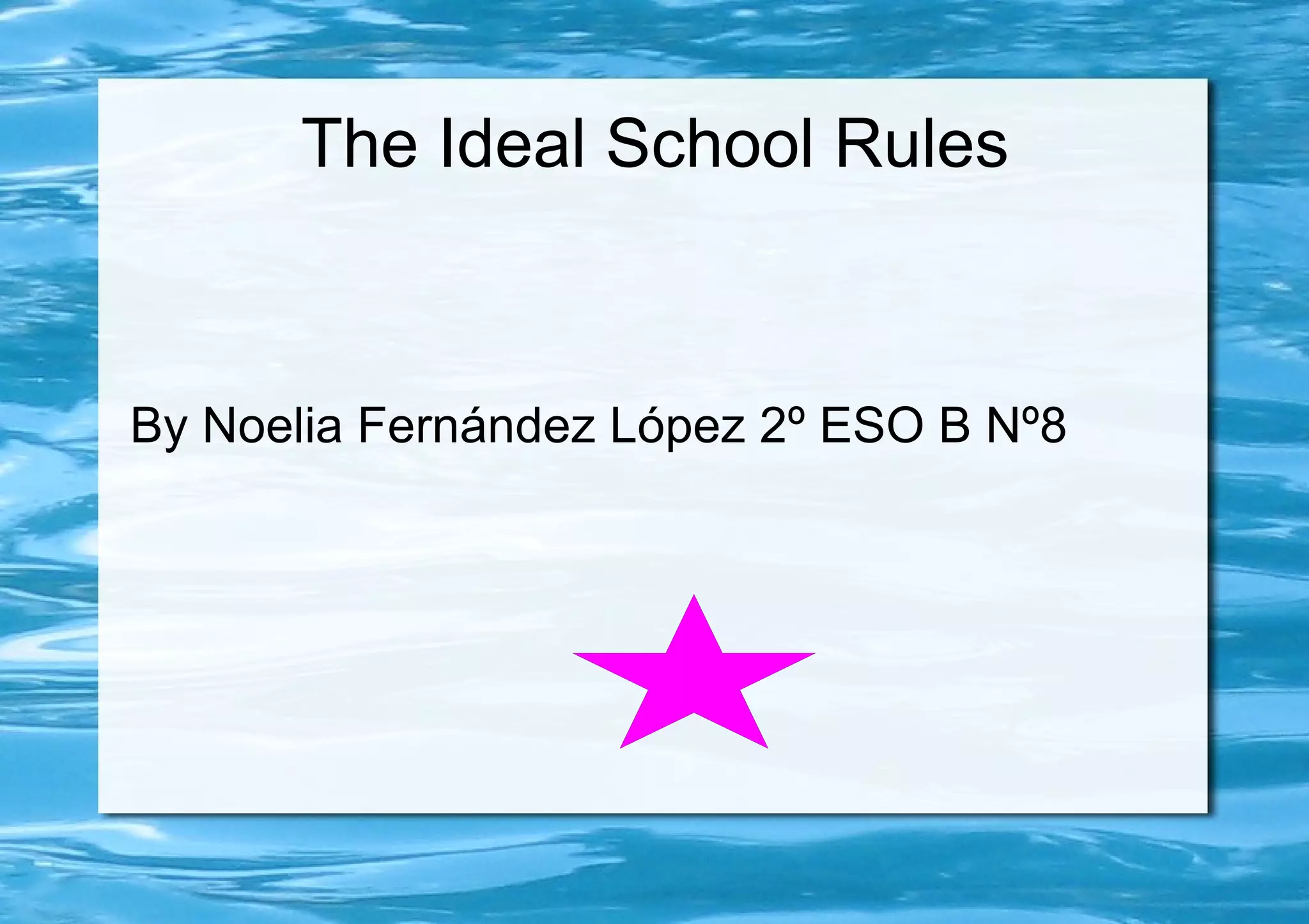 School Rules | ODP