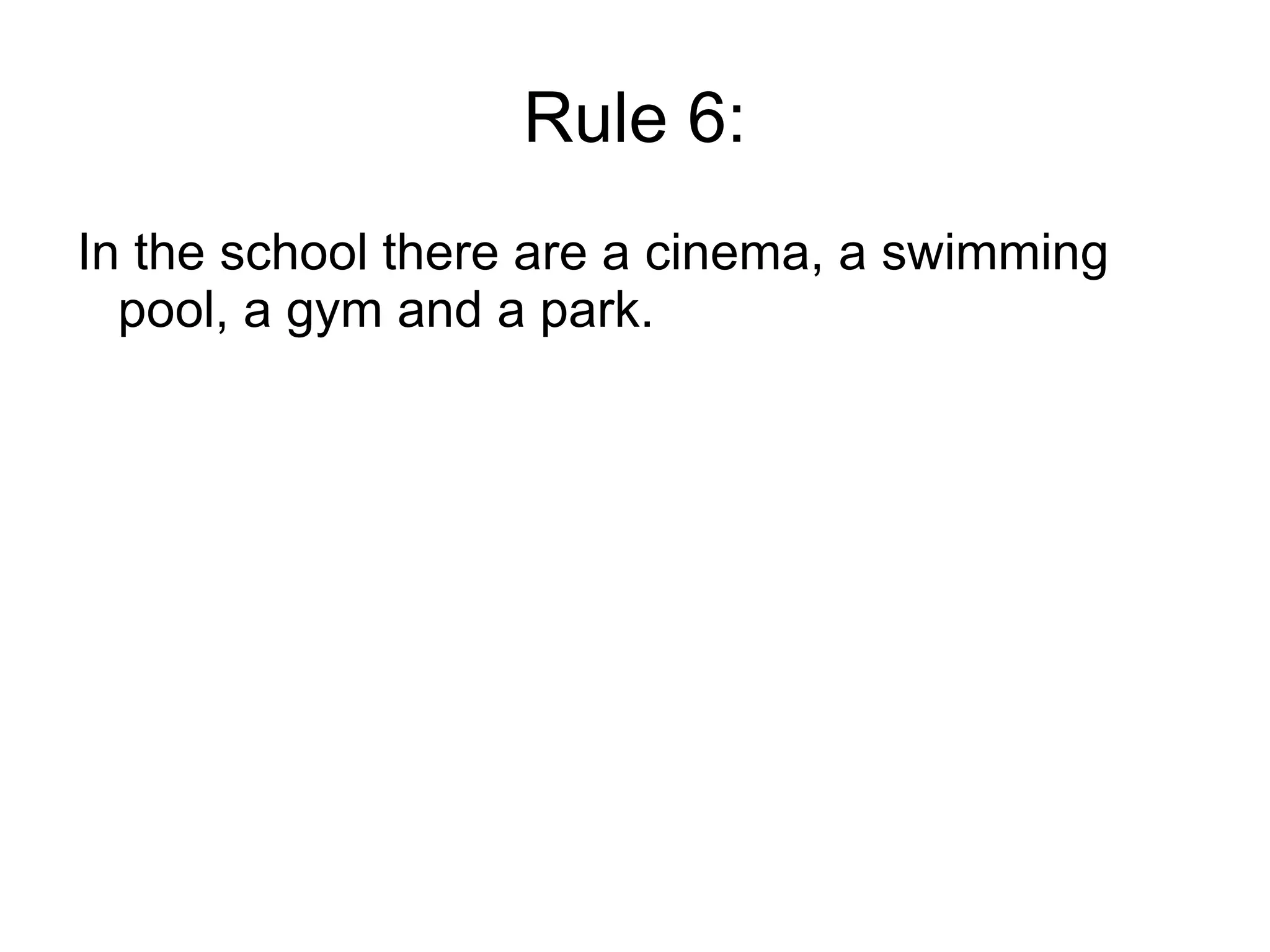 School rules. | ODP