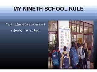 School Rules | ODP