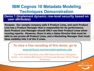IBM Cognos 10 Framework Manager Metadata Modeling: Tips and Tricks | PDF