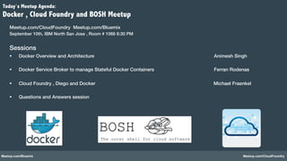 Docker, Cloud Foundry, Bosh & Bluemix | PPT