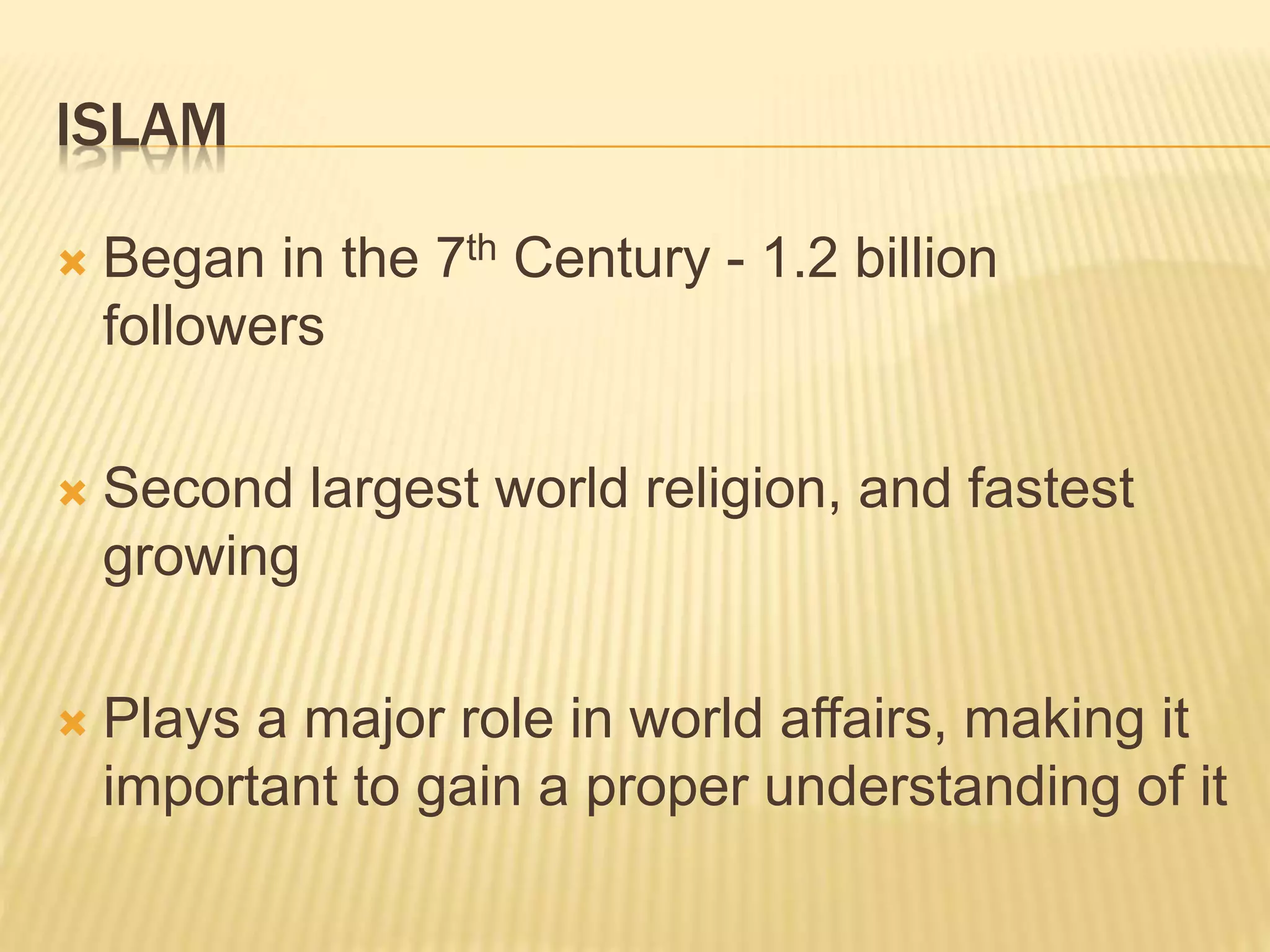 World Religions - Islam | PPT