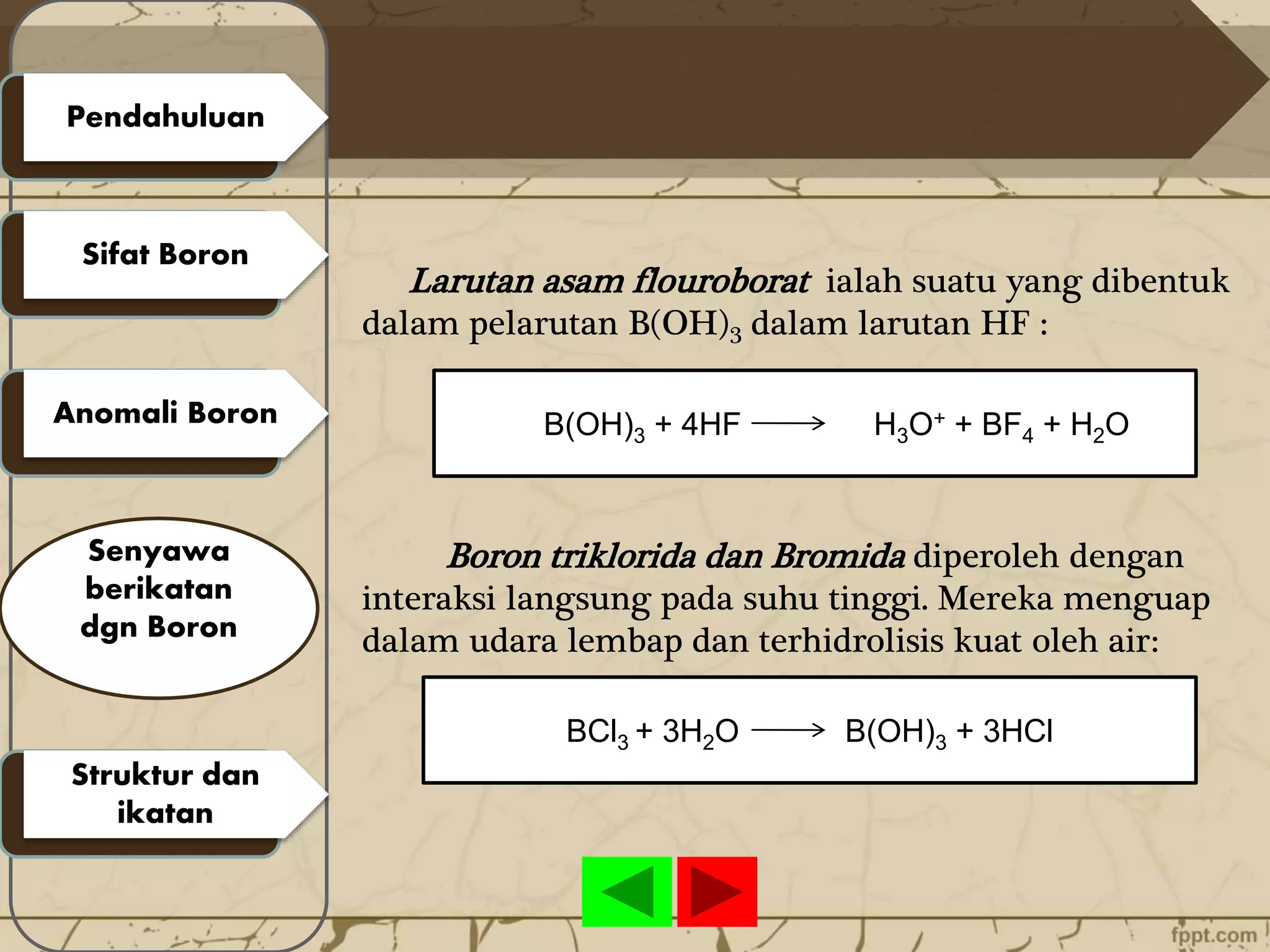 kimia anorganik "BORON" | PPTX