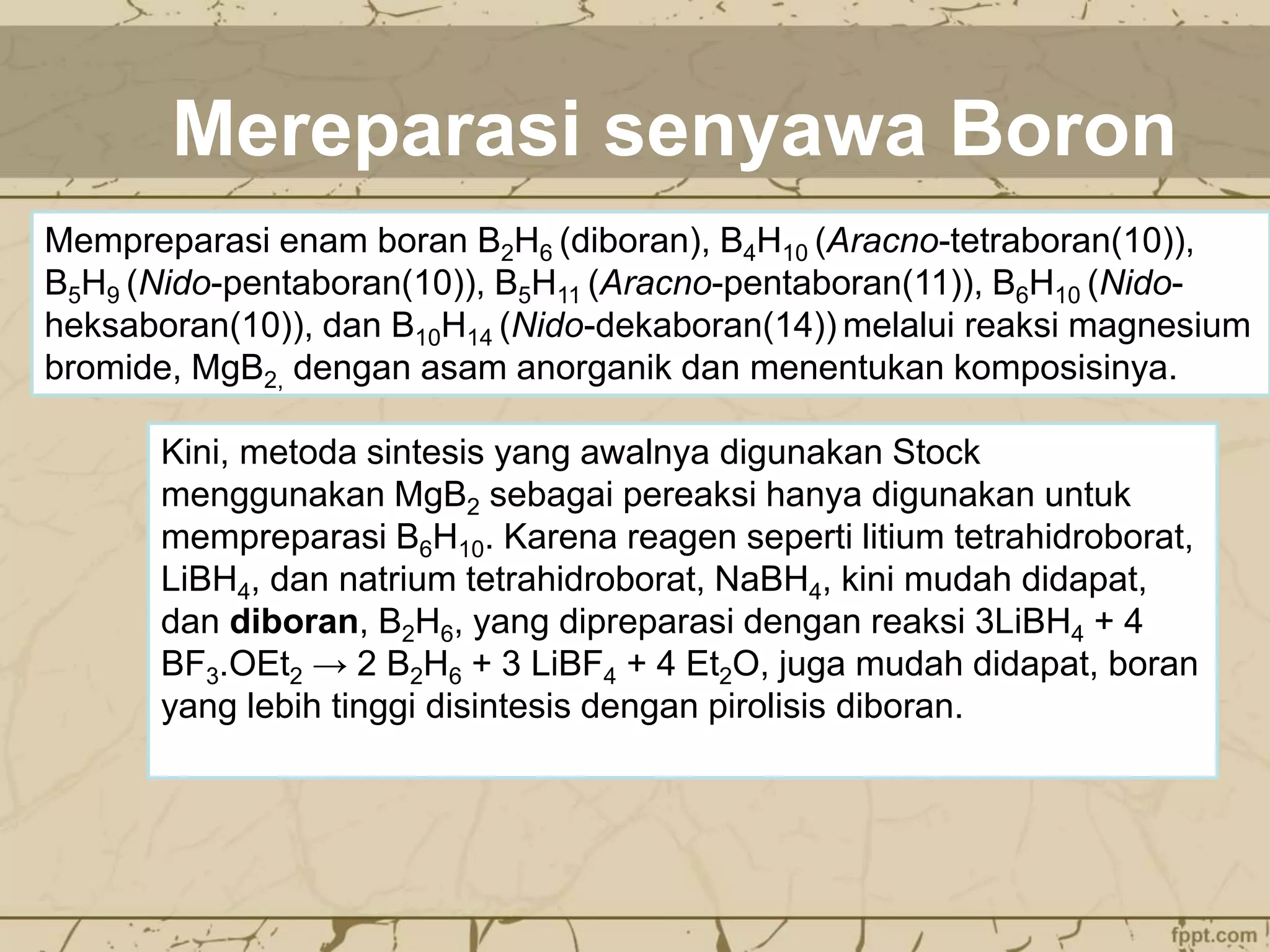 kimia anorganik "BORON" | PPTX