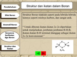 kimia anorganik "BORON" | PPTX
