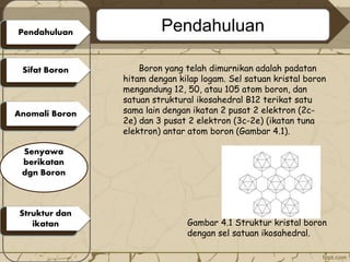 kimia anorganik "BORON" | PPTX