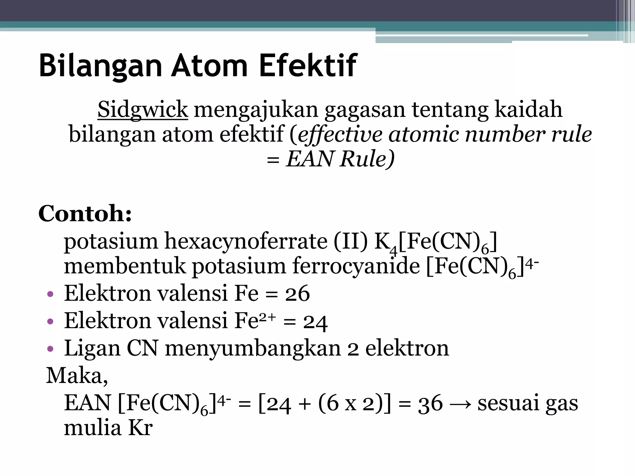 Senyawa koordinasi (kompleks) | PPTX
