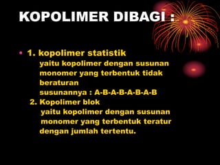 SENYAWA POLIMER KIMIA KELAS XII SMA ATAU SMK | PPT