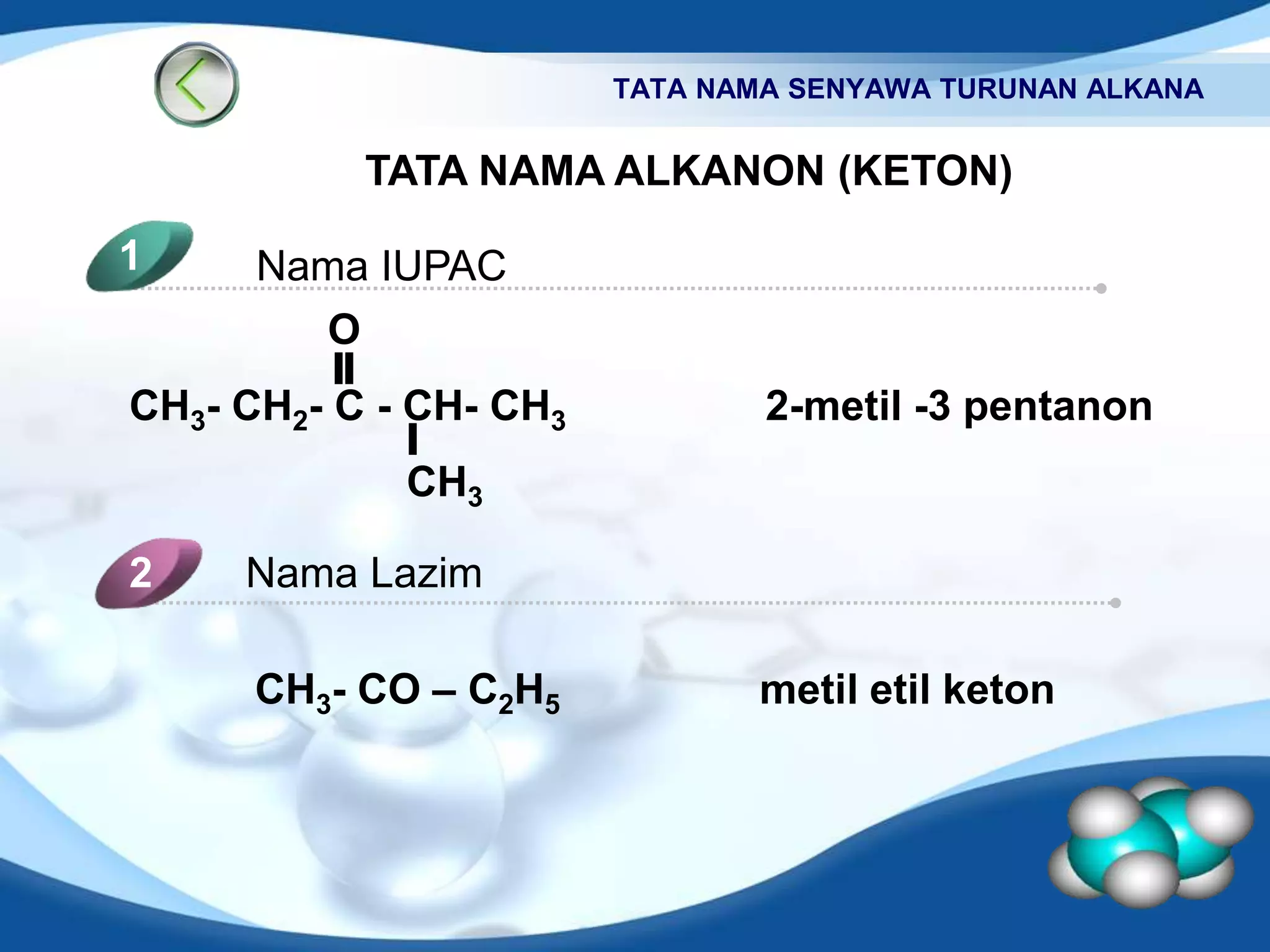 tata nama Senyawa turunan alkana | PPTX