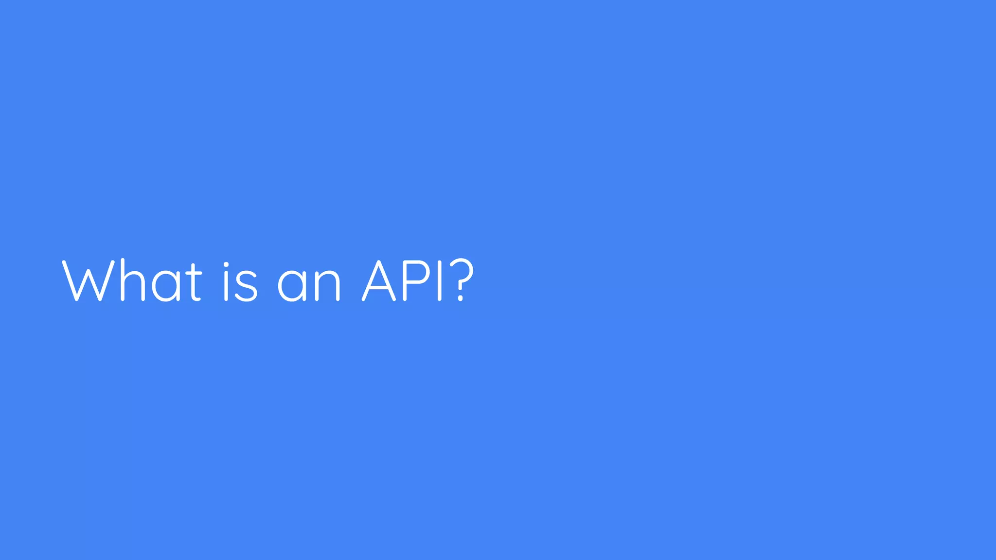 APIs presentation - August 2020 | PPTX