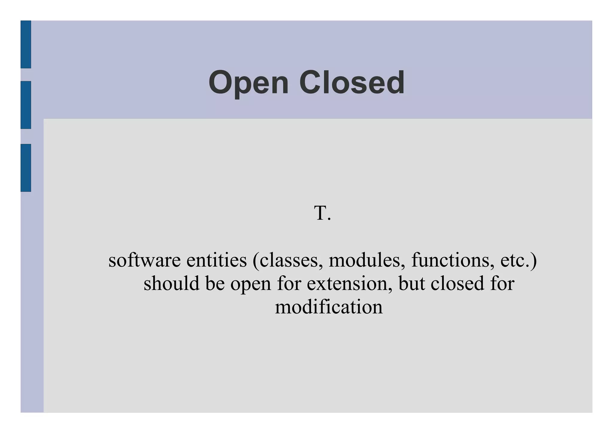 esempio open closed | PPT