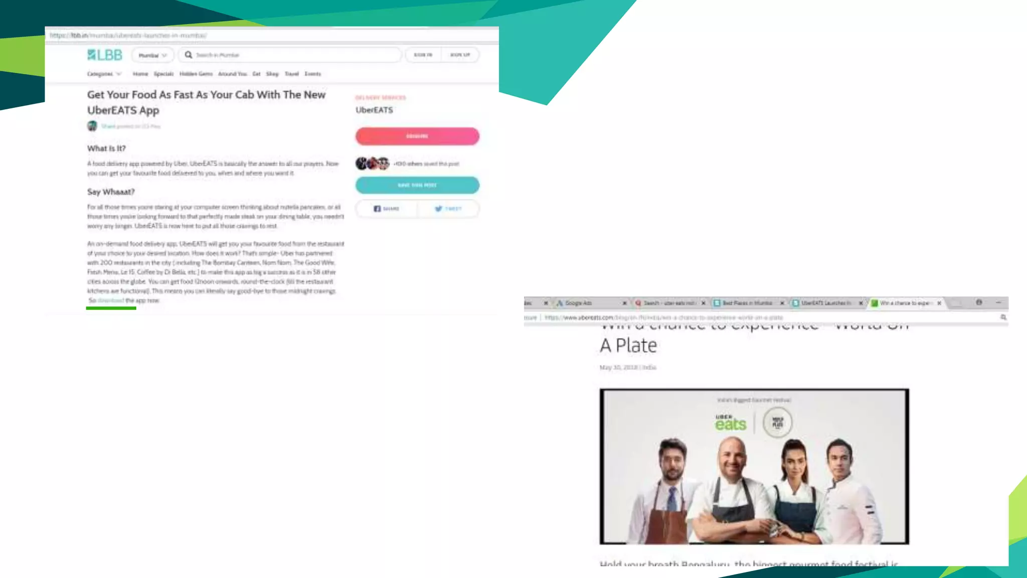SEO - UberEats Blog | PPTX