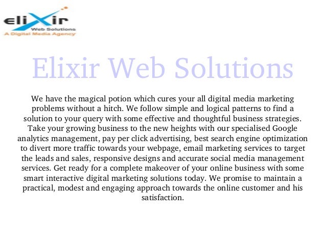 India's Top SEO Company in India - Elixir Web Solutions