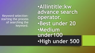 seo-keyword-research | PPTX