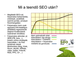 SEO MAMASZ - Alap kurzus | PPT