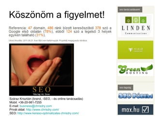 SEO MAMASZ - Alap kurzus | PPT