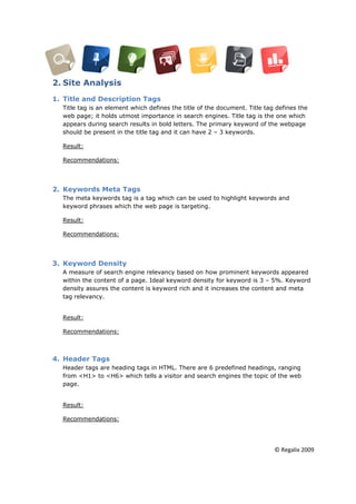 SEO Sample Report | PDF