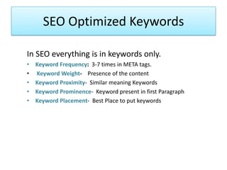 Basics of Seo and techniques | PPTX