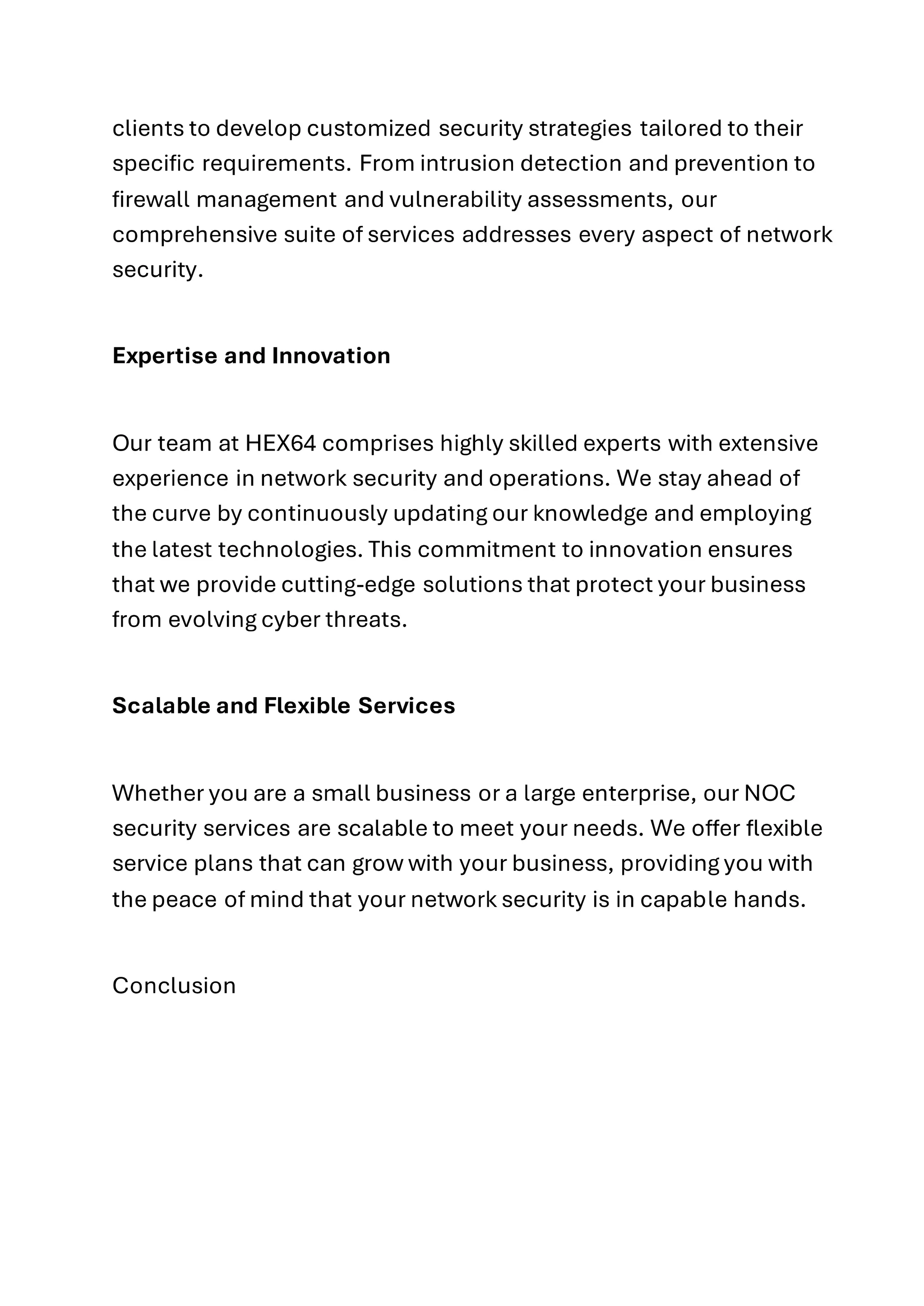 Enhancing IT Infrastructure with HEX64’s Premier NOC Security Services ...