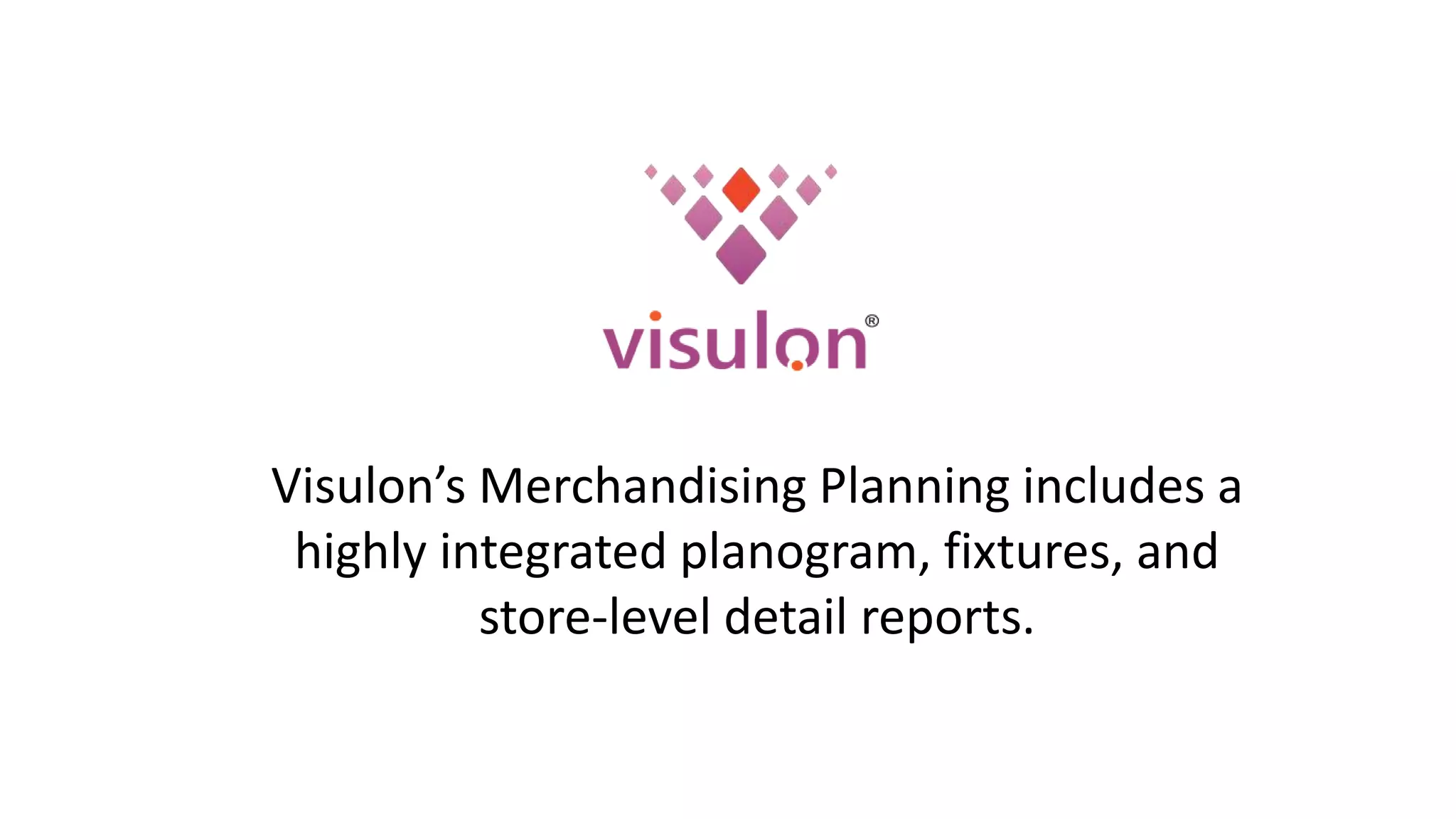 Visulon's Merchandising Planning Software | PPT
