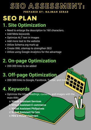 Seo analysis and plan | PDF