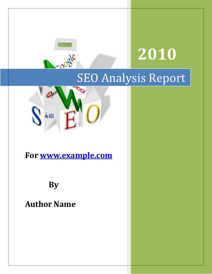 Seo Analysis Report Seo Analysis Report
