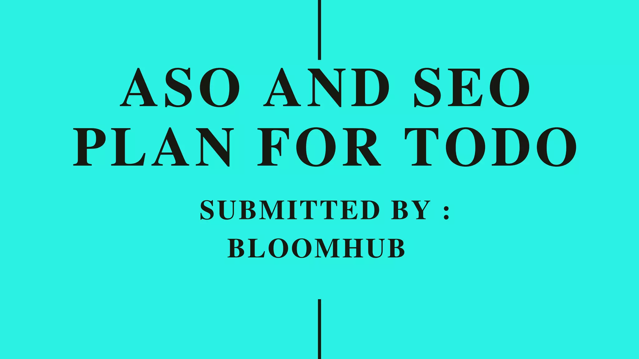 SEO and ASO plan for todo | PDF