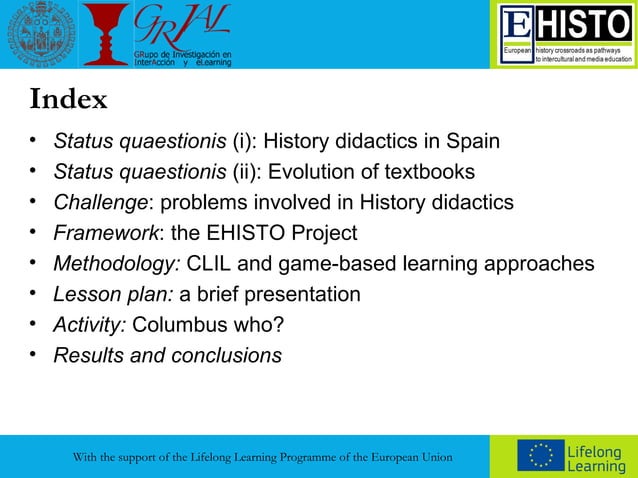Game-based learning experiences within a History CLIL classroom: a case ...