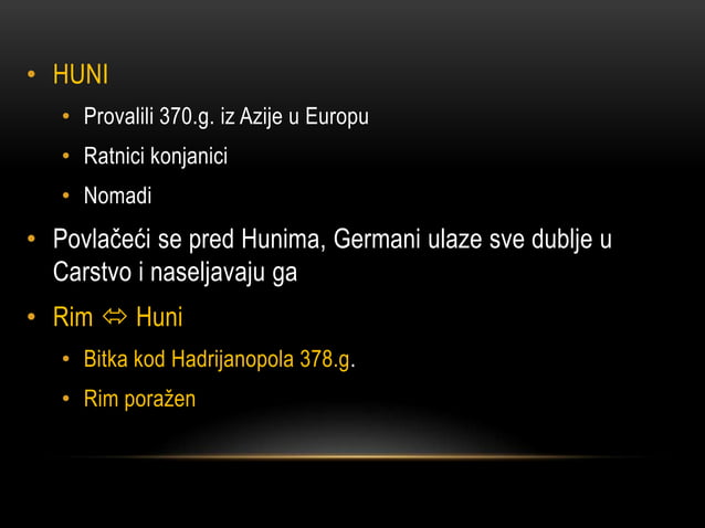 Seoba naroda – kraj antike | PPTX