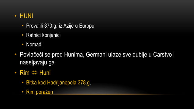 Seoba naroda – kraj antike | PPTX