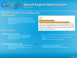 Search Engine Optimization Starter Guide | PPT | Internet for Beginners | Internet