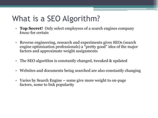 Seo basic | PPT | Free Download